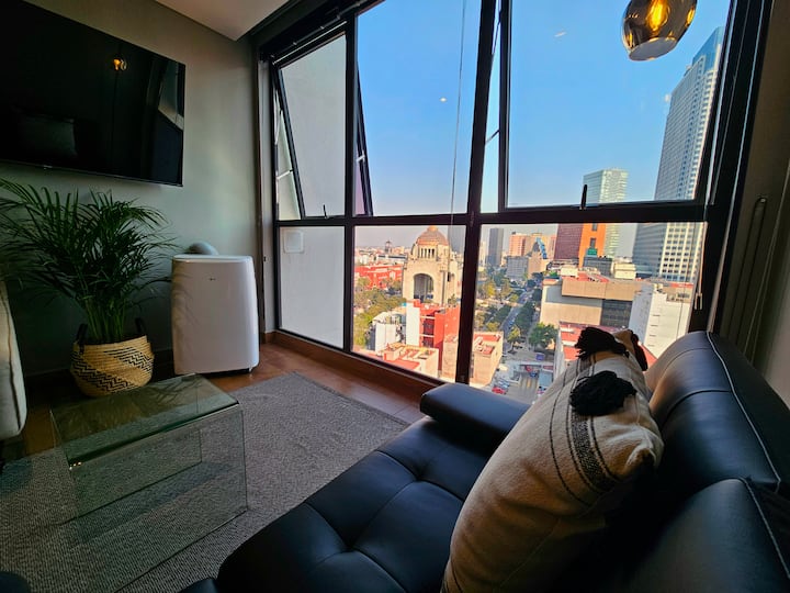 Loft Céntrico:alberca, Gym, Sauna, Vista Increíble - Mexico State