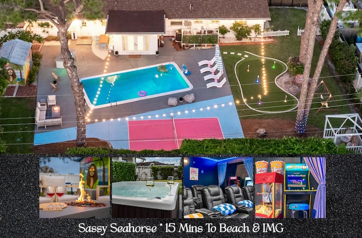 Heated Pool+hot Tub+theater+pickleball+near Beach - Bradenton