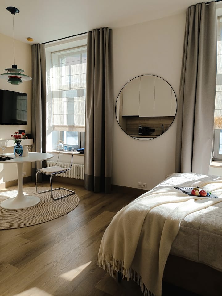 New/ Opera Studio With Ac / Top Location / Design - Riga