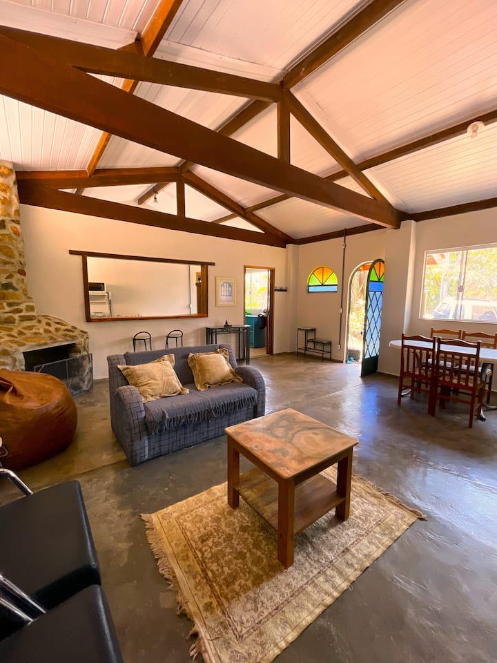 Chalé Mantiqueira - Lareira - Amparo