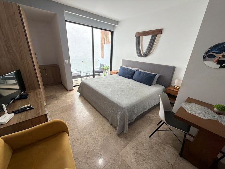 Beach Nearby | Rooftop Pool | Balcony | King Bed - Playa del Carmen