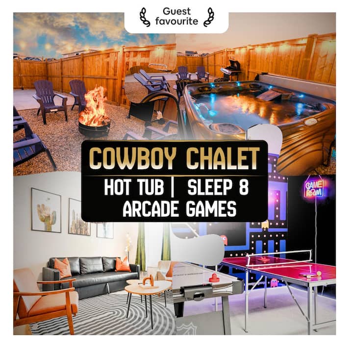 Cowboy Chalet|hottub|games|king Bed|20 Min To Dt - Calgary