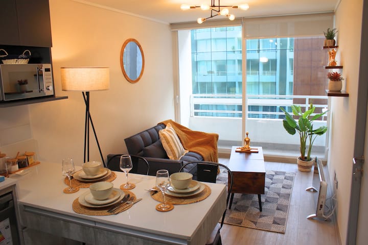 Nuevo, Full Equipado, Cerca De Barrio Italia - Santiago