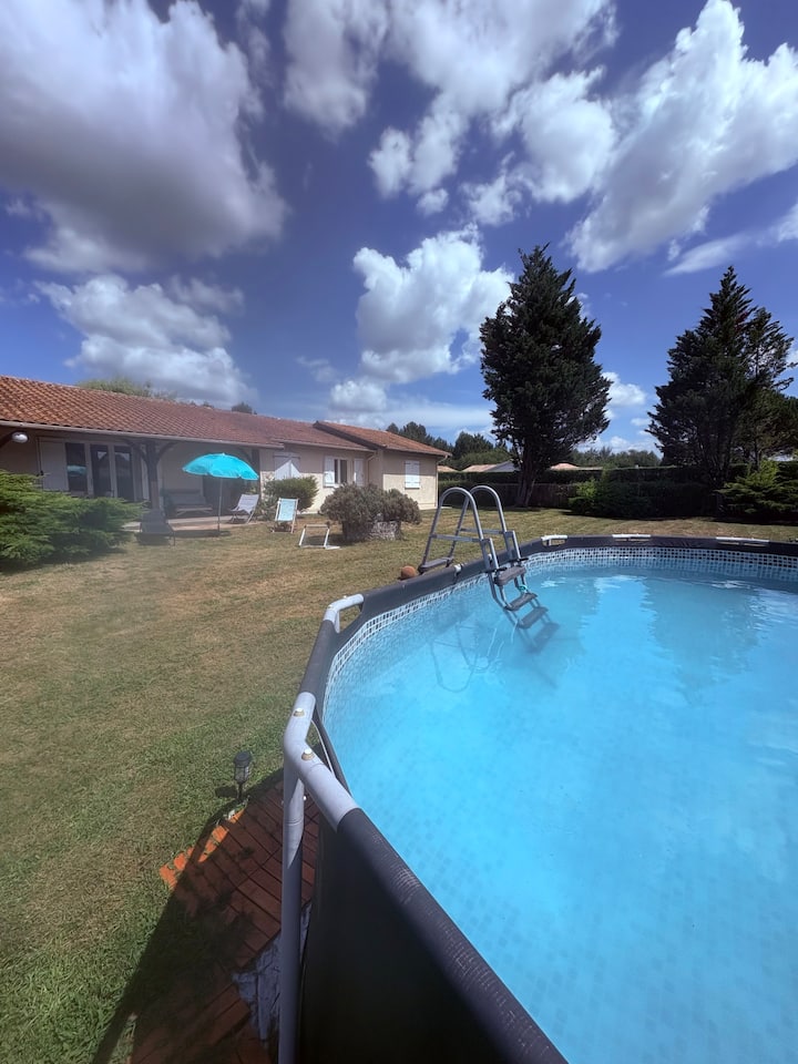 Grande Maison Avec Piscine Bassin D'arcachon - Marcheprime