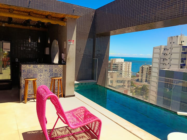 Brand New 350m From Porto Da Barra Balcony & Pool - Barra