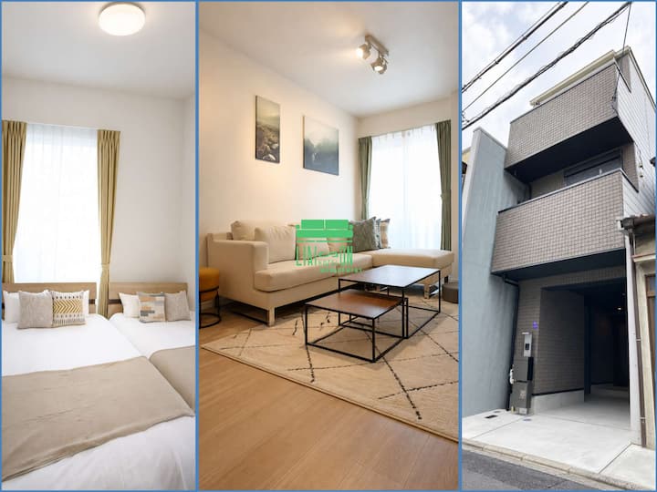 À 5 Minutes à Pied De La Gare | À 10 Minutes D'usj | Maison Individuelle De 115 M² | Pour 12 Personnes Maximum | Parking Gratuit | Pour Les Groupes Familiaux | Cs23 - Osaka