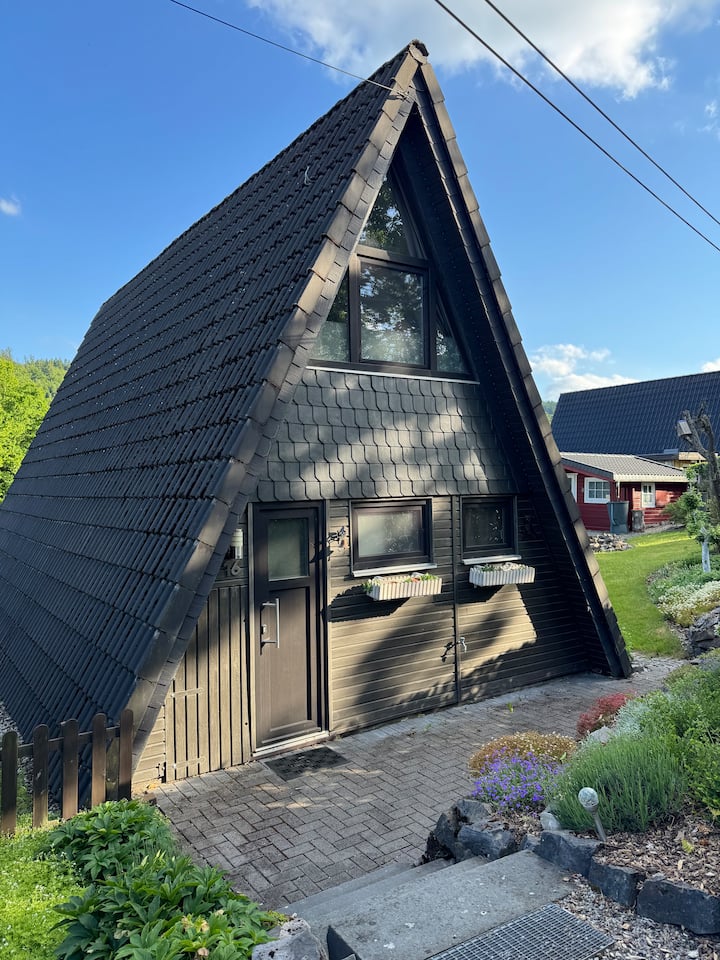 Gemütliches Nurdachhaus Mit Kamin Im Sauerland - Meschede