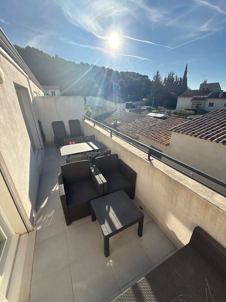 Studio Climatisé, Terrasse & Parking – Martigues - Martigues