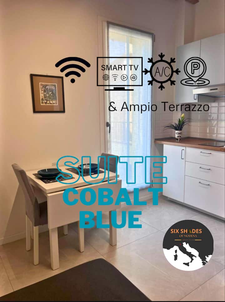 *Cobalt Blue Suite* With Terrace & Free Parking - Modena