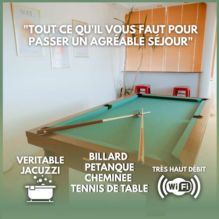 Villanona Spa, Billard, Cheminée, Pingpong, Jardin - Clécy