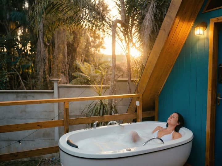 Cabana C/ Banheira E Lareira Na Rota Do Vinho - Ibiúna