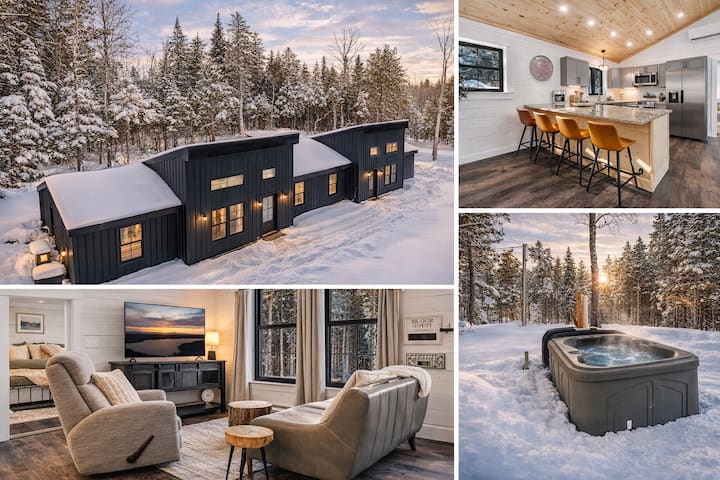 Secluded Forest Cabin W/hottub · Minutes To Bangor - New England