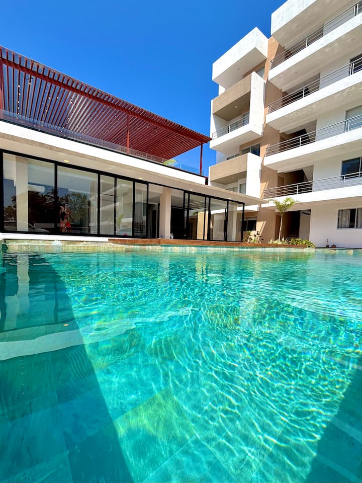 Swim& Relax: Poolside Condo Near Beach And Wtc - Boca del Río