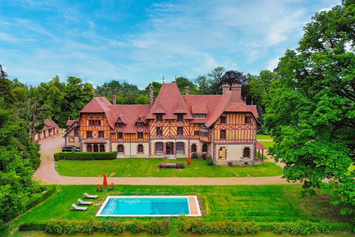 Domaine Privé 1000 M² Parc 15ha Piscine 1h30paris - Eure-et-Loir