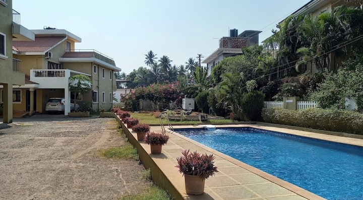 Sky Sereno 
Farm View -Common Pool- 10mins To Baga - 고아