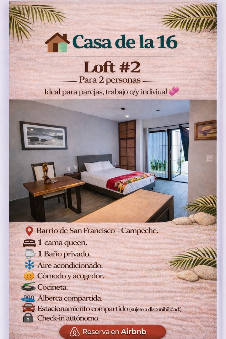 Casa De La 16: -Loft #2 - Campeche