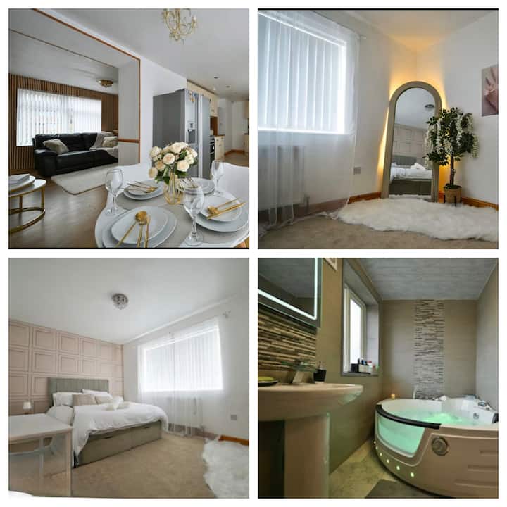 Cosy Home W/jacuzzi, Free Parking 5 Min To Airport - Knutsford