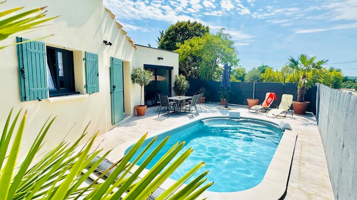 Villa Proche Uzès, Clim, Terrasse & Piscine Privée - Uzès