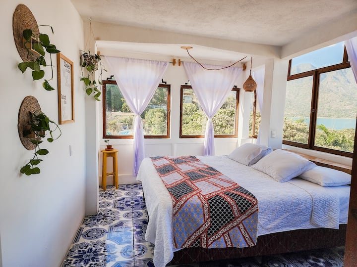Million Dollar View/amazing Terrace. Cozy King Bed - Suchitepéquez