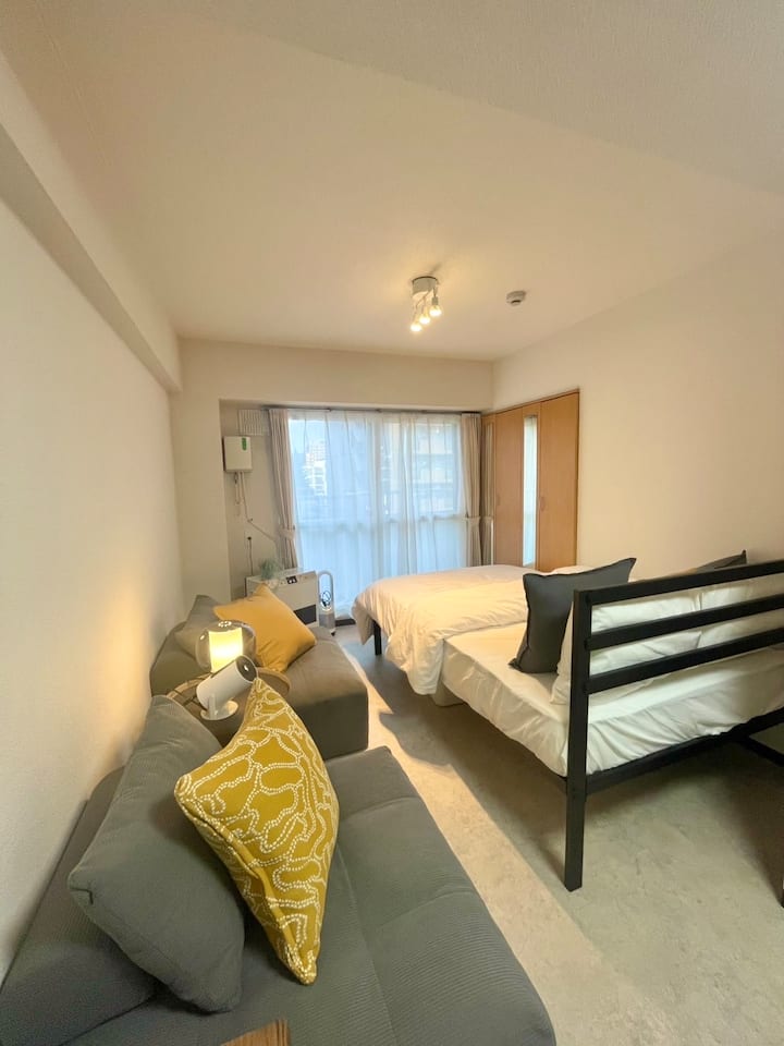 Gw歓迎ヤント北大前　札幌駅2駅徒歩5分/セミダブルとソファベッド/wi-fi完備/コンビニ徒歩2分 - Sapporo