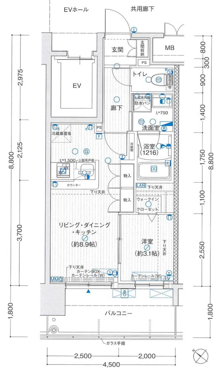 2025 New 1 Bedroom Apartment (33sqm) @ Hakata Hl5 - Fukuoka, Japan