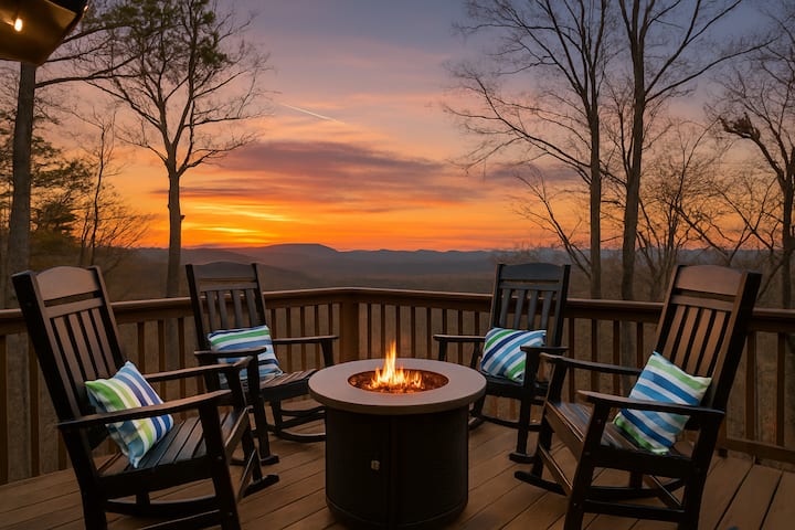 Fox&fir |Sauna•hot Tub•pets•views•arcade•theatre - Blue Ridge, GA