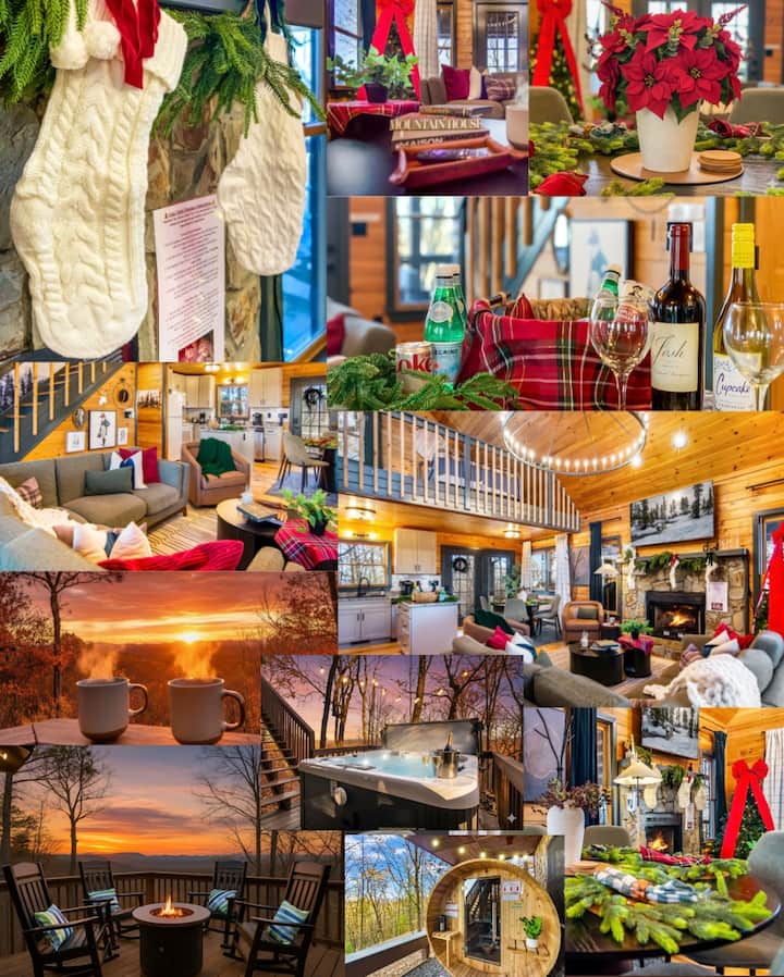 Fox&fir |Sauna•hot Tub•pets•views•arcade•theatre - Blue Ridge, GA