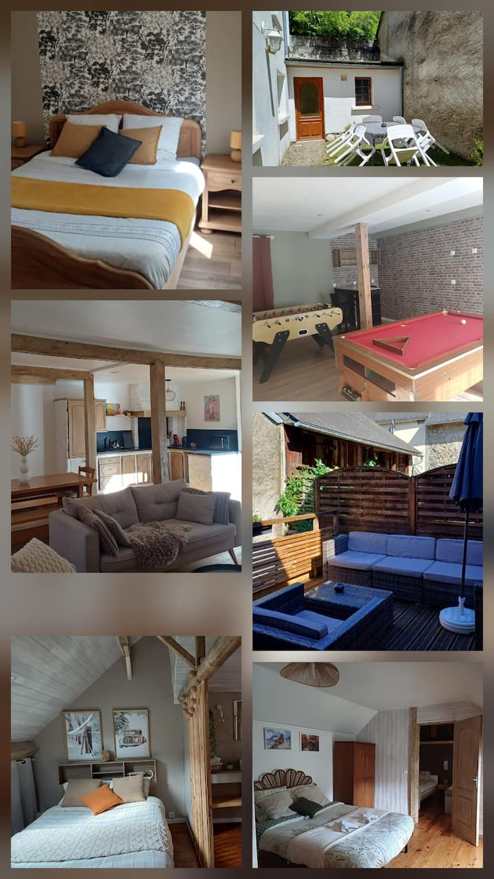 Maison Familiale Pyrénées 10 Pers Billard Terrasse - Pyrénées