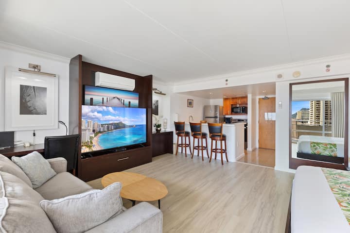 Oceanview Waikiki Ilikai Resort Condo Free Parking - Honolulu