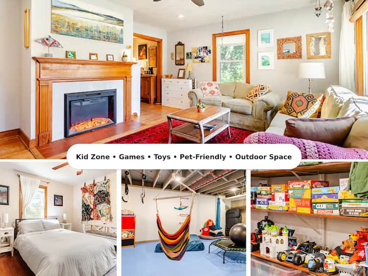 Kid & Pet-friendly 3br Near Downtown + Games - Charlottesville, VA