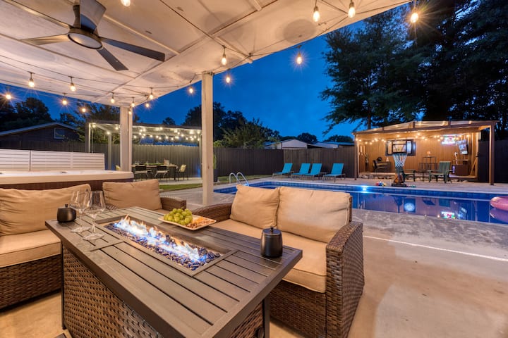 Mid-century Retreat|pool•hottub•game Room•nintendo - Columbus, GA