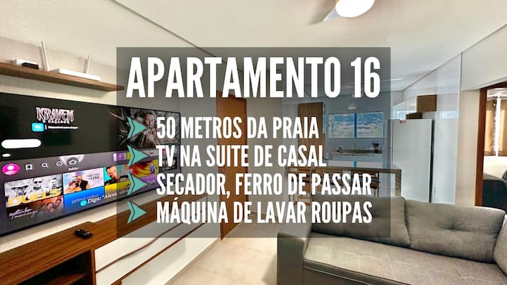 Apb16: 50m Da Praia, 2 Qts C/ar, Tv Na Suíte - Bahía