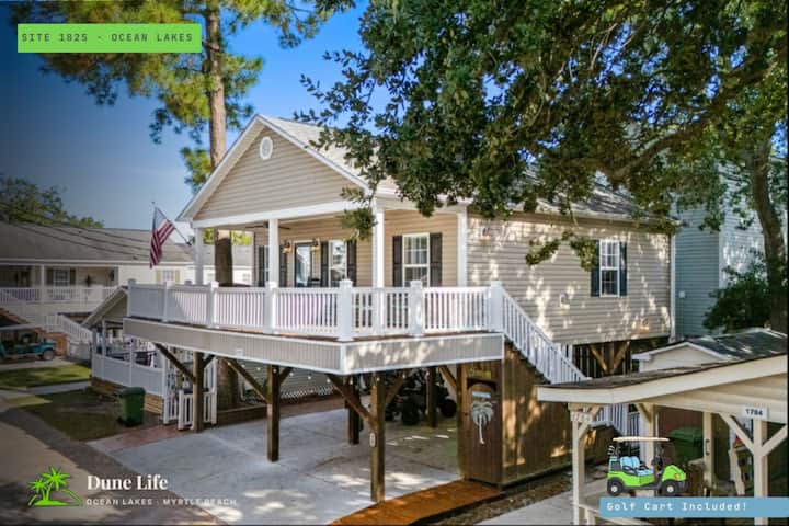 Pet-friendly Stilt 3br | Guest Fav | Golf Cart - 사우스캐롤라이나