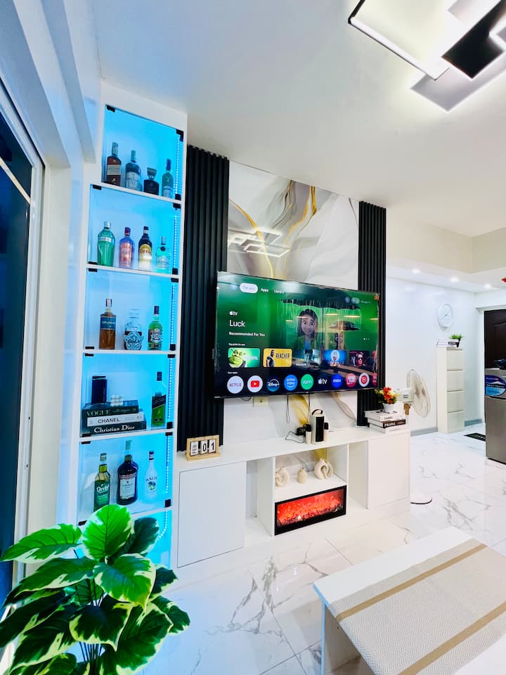 1br King Sized Bed |Tv+projector+ps4 Pool - Malabon