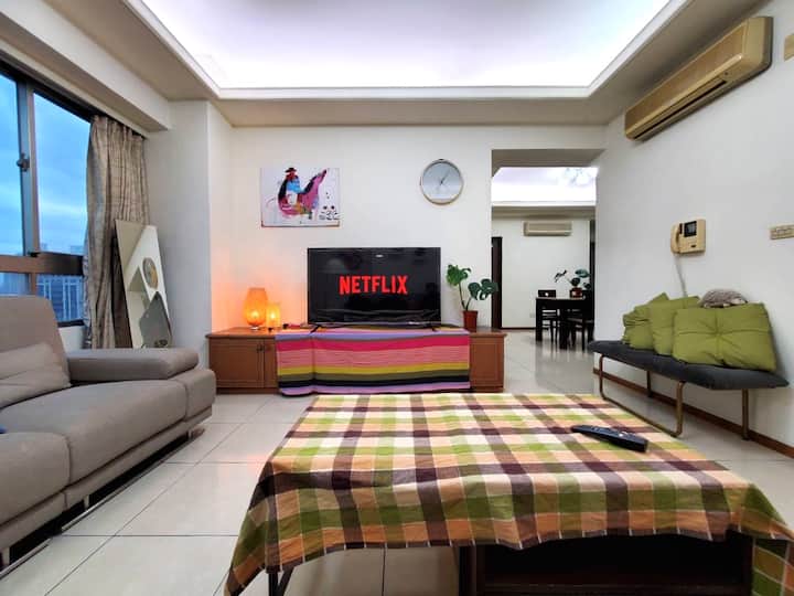 Ximending Loft/elevator/5 Min To Ximen Mrt - 신좡 구