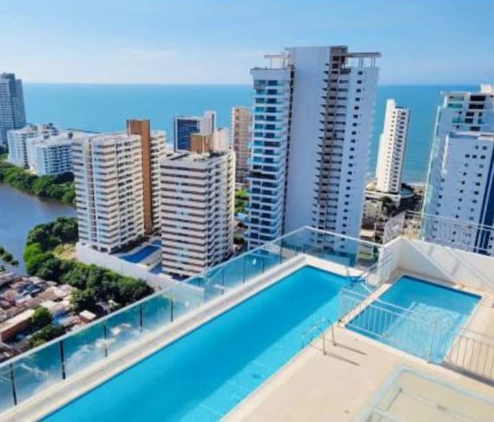 Vista Mar Y Centro Histórico - Cartagena