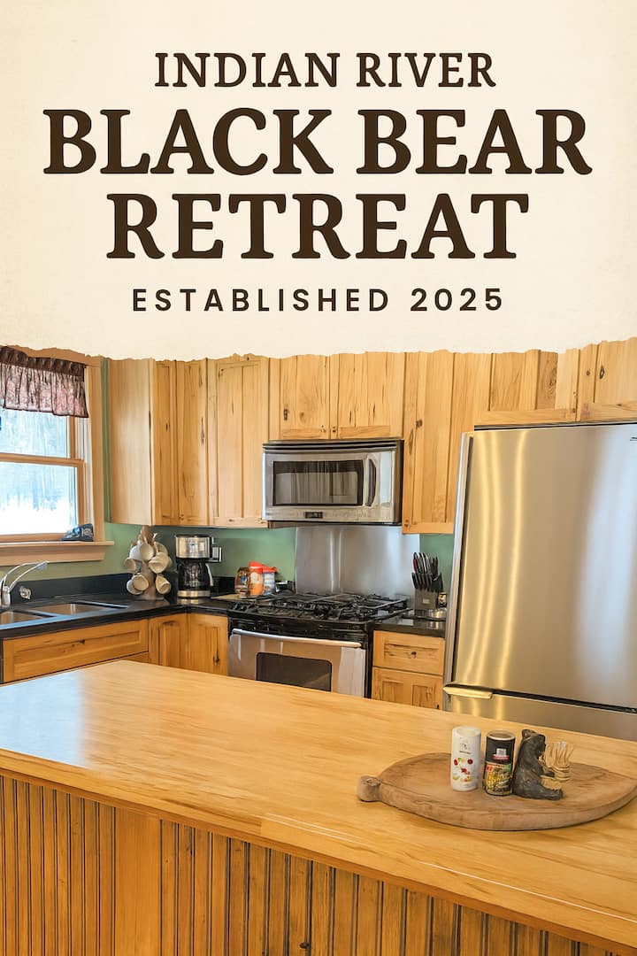 Indian River Black Bear Retreat -Sleeps 10 - Indian River, MI
