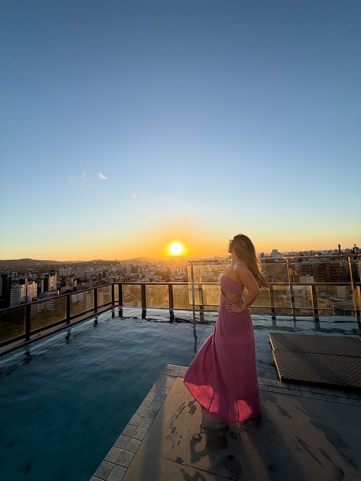 Confortável Loft1011 Piscina Rooftop, Garagem, Pet - Porto Alegre