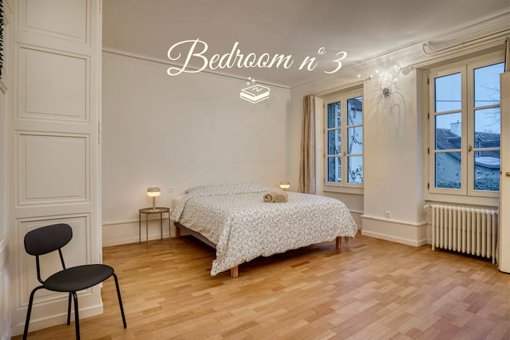 Chambre 3 | Spacieuse & Lumineuse - Vue Mont-blanc - Versoix