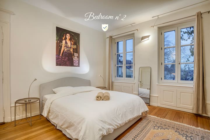 Chambre 2 | Charme Authentique - Coeur De Ferney - Ferney-Voltaire