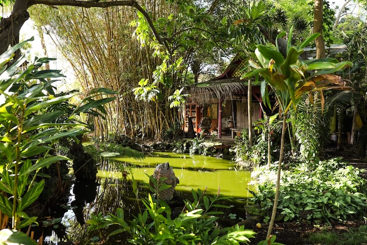 Tranquil Retreat: Pond & Onsite Massage Therapist - Hawaii