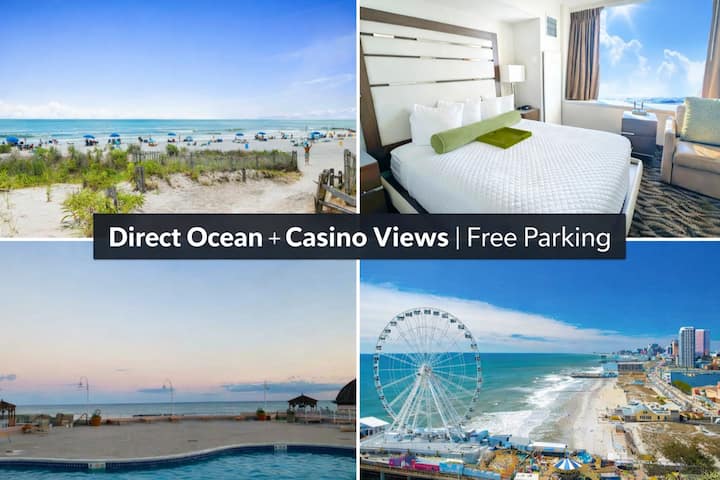 Direct Ocean + Casino Views | Free Parking - Atlantic City, NJ