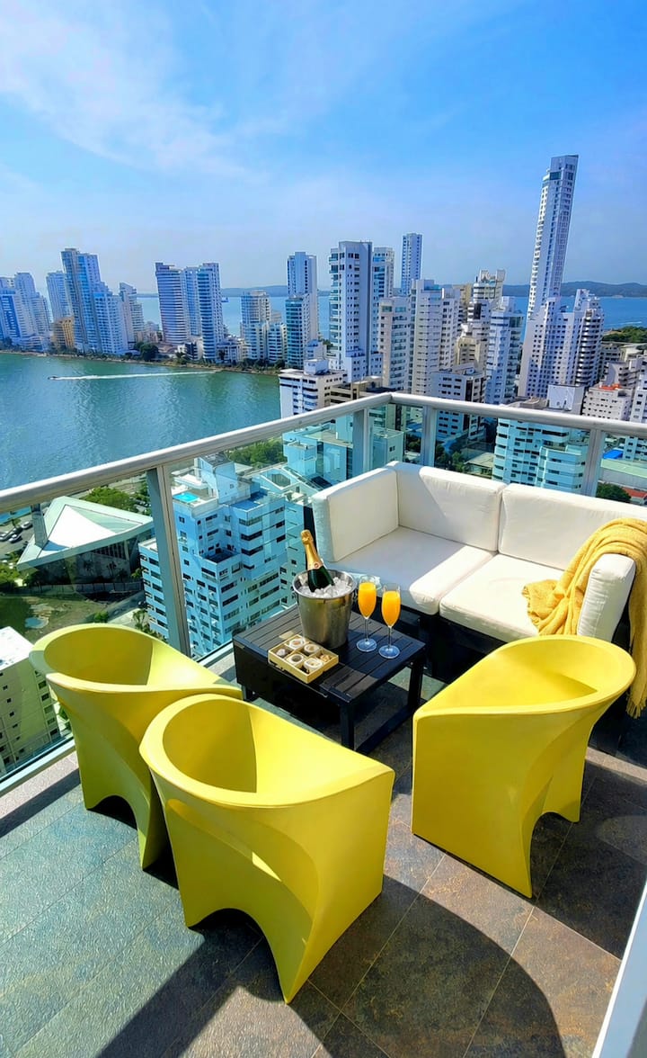 Walk To Beach|balconoceanview|5mins To Historiccen - Cartagena