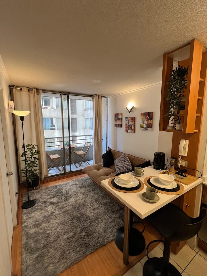 Lindo, Acogedor Y Centrico Depto. Cerca Del Metro - Santiago