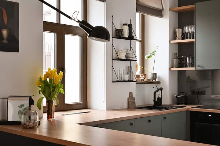 Calm Designer 3br • Spacious Stay For 6 - リガ