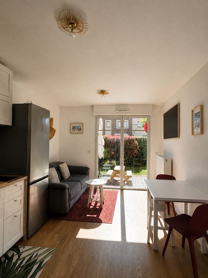 ÉLégant T2 Avec Jardin-parking & Wifi - Deauville