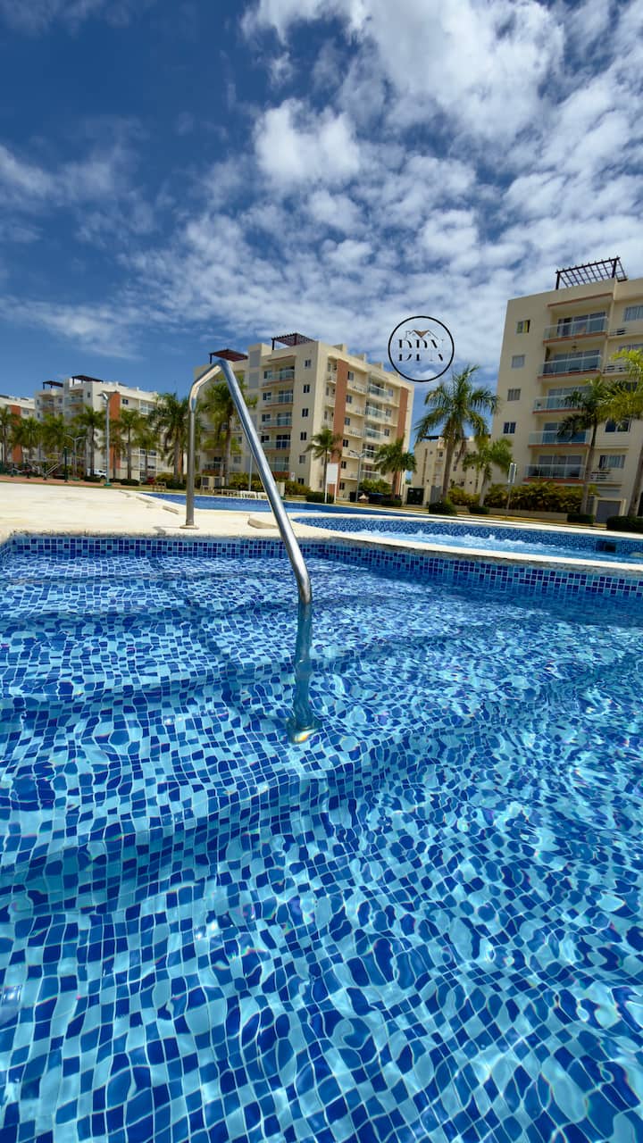 Relaxing Modern Flat W/ Pool & All Amenities - Punta Cana
