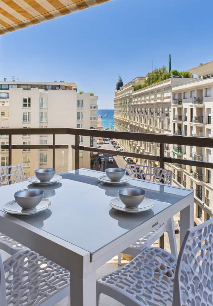 Sea View  Croisette  Carlton Ac Balcon   Parking - ibis Cannes Centre