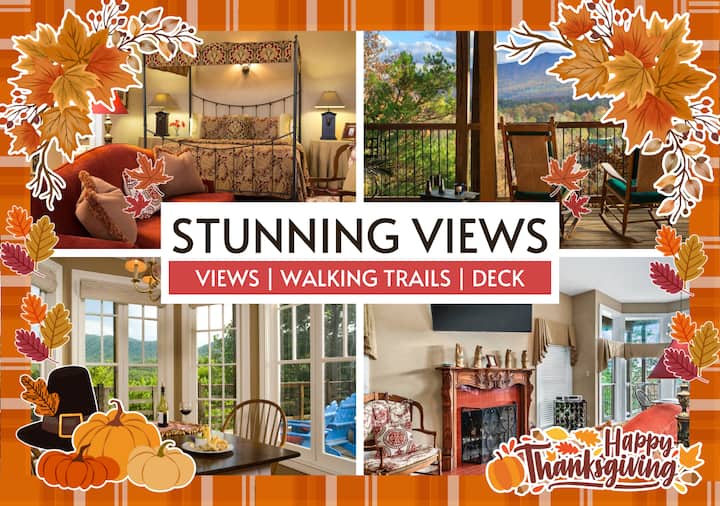 Mountain Views! | Romantic Suite | King Bed | Wifi - Townsend, TN