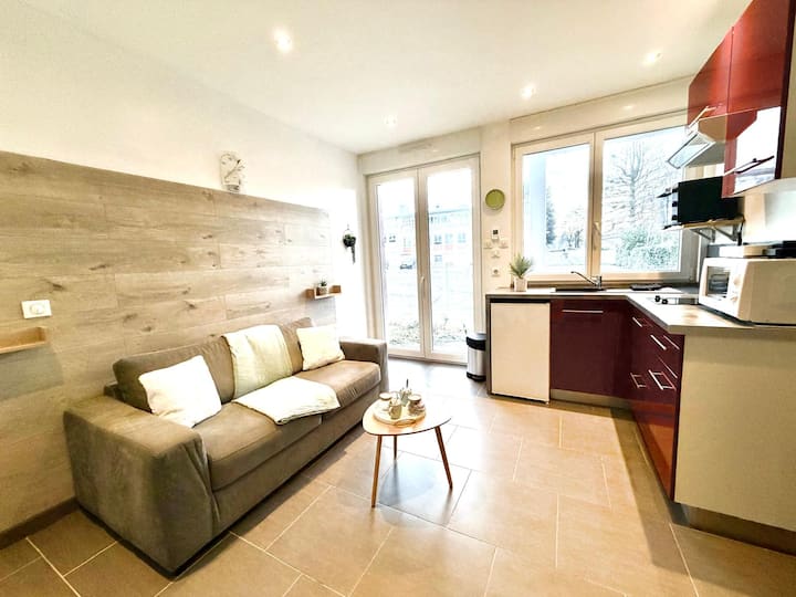 Studio Tout éQuipé, Calme Avec Terrasse Et Parking - Audincourt